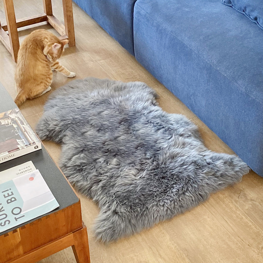 Sheepskin Rug 2x3ft 100% natural Australian merino sheepskin Silky Sof ...